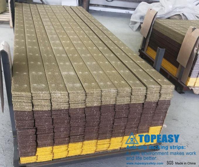 non Slip Fiberglass Strips for Decking,skid gritted FRP decking strips ...
