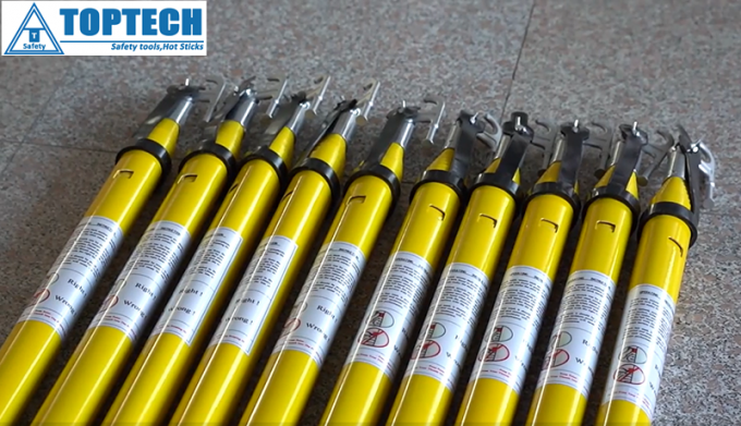 40' Triangular Shaft Combination Hot Stick Measuring Stick Fiberglass ...