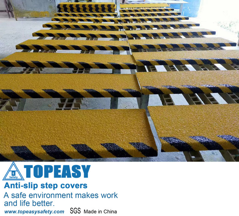 FRP Step Cover, Stair Tread Cover Anti-Slip Stair Nosing With Added ...