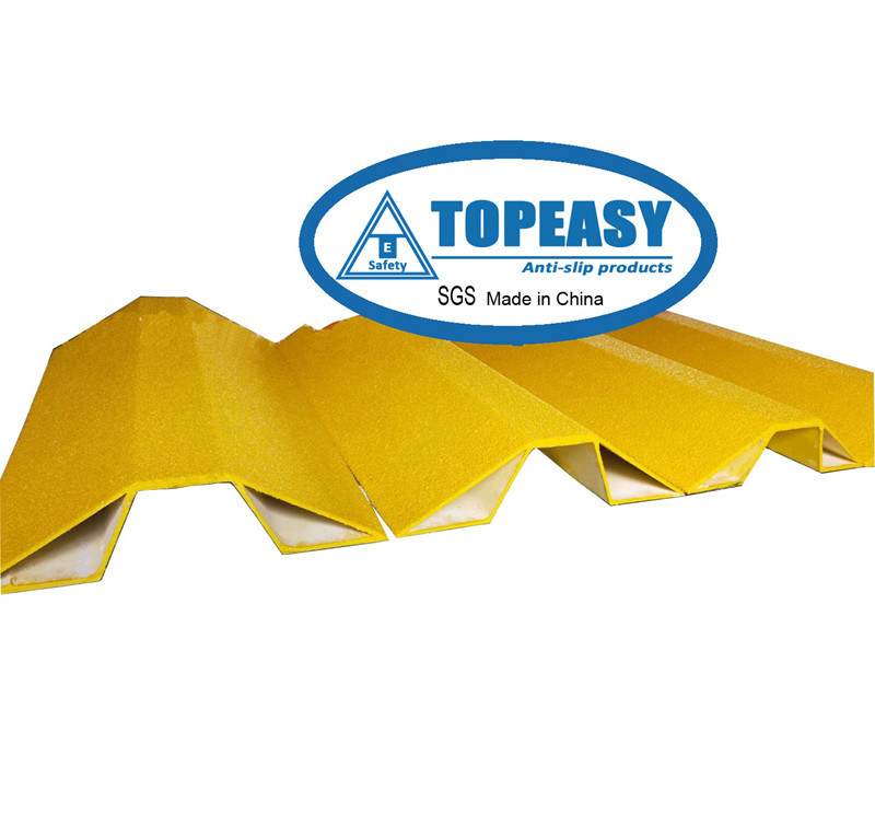 Gritted Non Slip FRP Pipe Hose Cable Covers Skid Frp Pipe Cable Covers ...