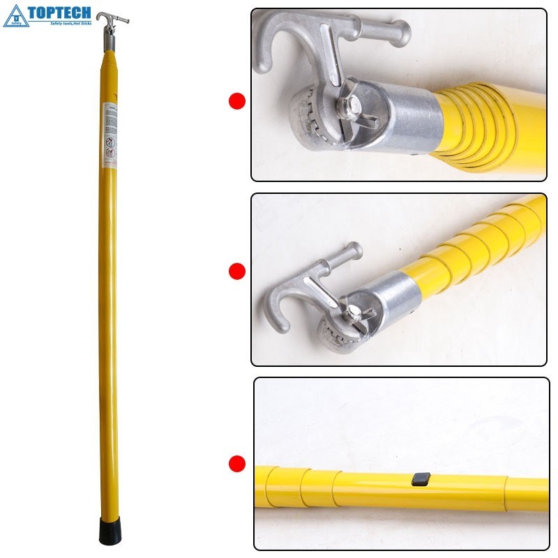 Triangle telescopic Hot Stick high voltage telescopic insulating ...