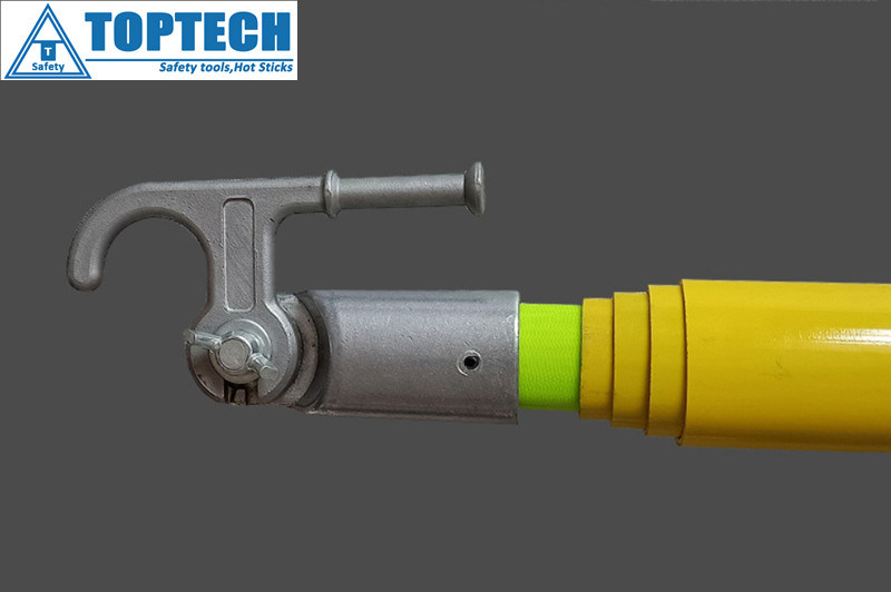 25ft Telescopic Triangle HotStick link stick Fiberglass Telescopic FRP ...