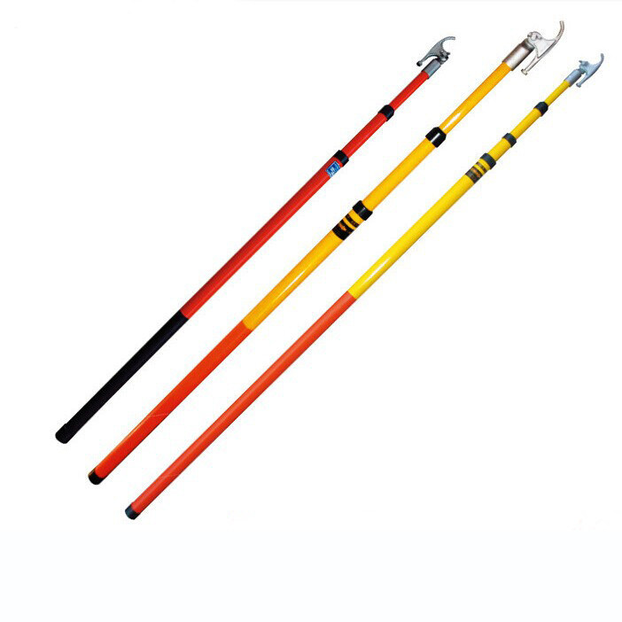 Fiberglass high voltage hot stick operating rods, telescope fiberglass ...