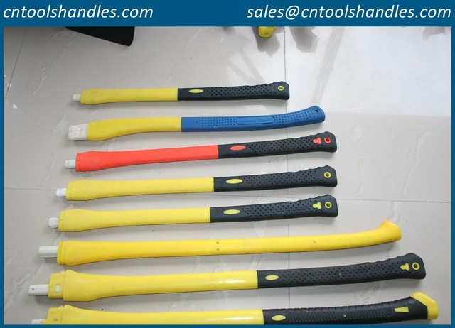 Fiber axe handle, composite axe handle, plastic axe handle with TPR coated