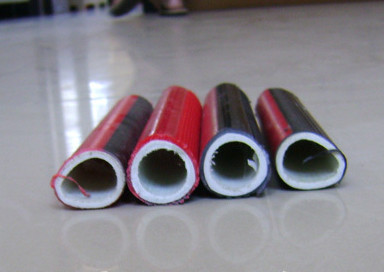 triangle fiber glass tube for gardening tool handles, PVC fiber glass ...